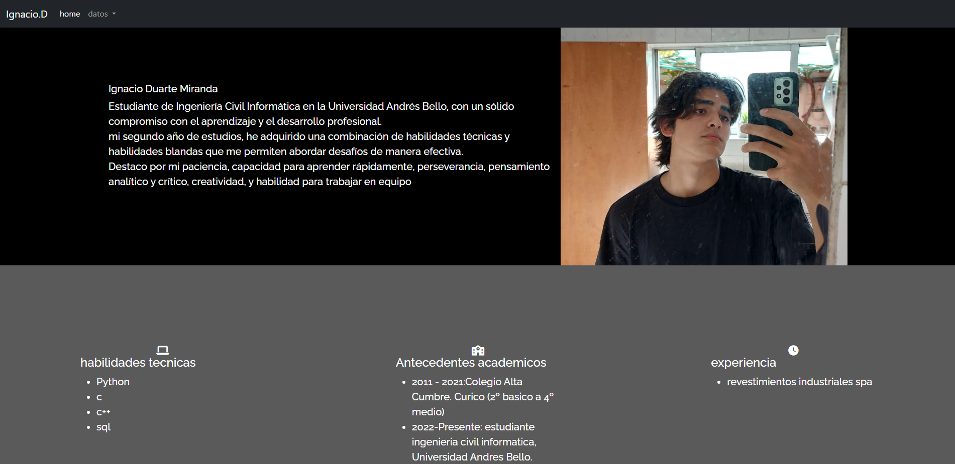 curriculum ignacio duarte